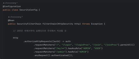 Spring Boot Spring Security Config
