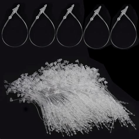 3 Plastic Fastener Clear Hang Tag Snap Lock Plastic Tag Fasteners Pin Security