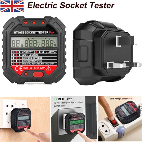 Digital Electric Outlet Tester Socket Circuit Polarity Voltage Detector 90 250v £11 99 Picclick Uk