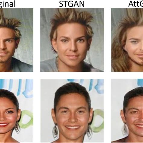 Examples Depicting Male Attribute Edited Using Stgan And Attgan