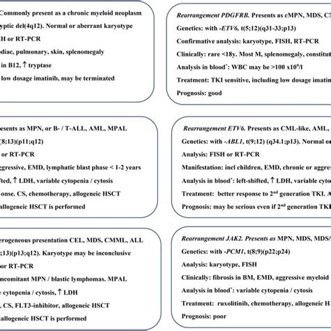 Myeloid Lymphoid Neoplasms With Eosinophilia And Tyrosine Kinase Download Scientific Diagram