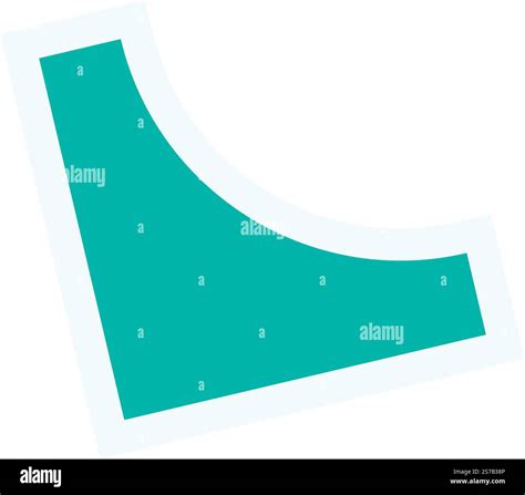 Modern Abstract Curve Sticker Stock Vector Image And Art Alamy