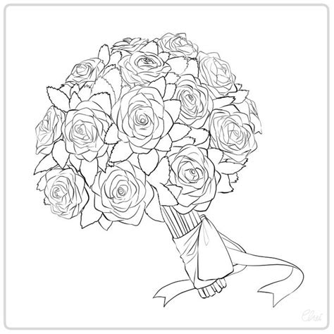 花束怎么画？教你玫瑰花束的画法教程！ 知乎