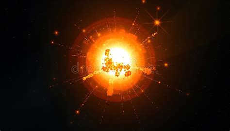 Exploding Planet In Space Cosmic Event Planetary Destruction