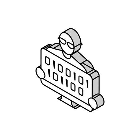Coder Programmer Business Isometric Icon Vector Illustration 39314810
