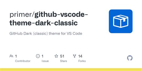 Github Primergithub Vscode Theme Dark Classic Github Dark Classic Theme For Vs Code
