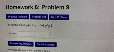 solved homework 6 problem 9 previous problem problem list