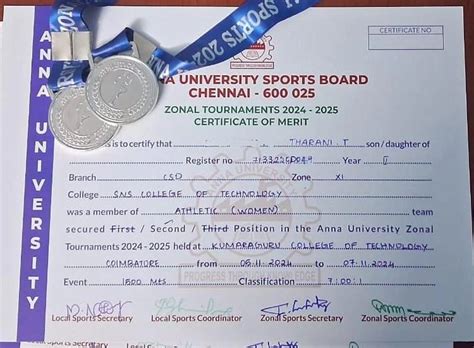Tharani T On Linkedin Annauniversity Athletics Teamwork Gratitude