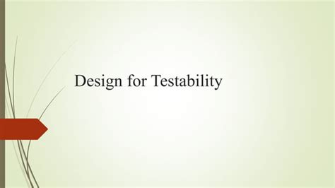 Design And Testability Pptx
