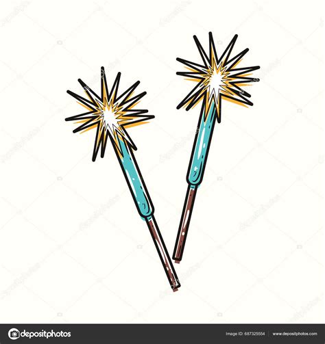 Firecracker Vector Hand Drawn Illustration Stock Vector By Supersubstd Gmail Com 687325554