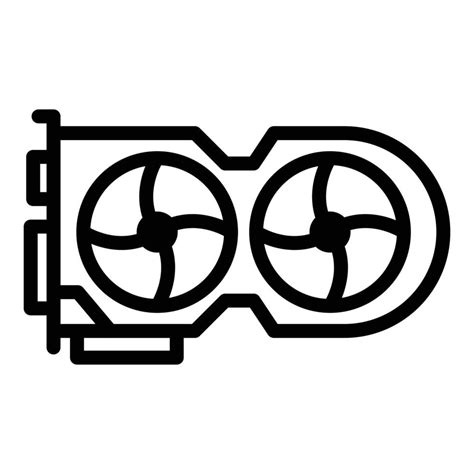 Card Gpu Icon Outline Style 15645914 Vector Art At Vecteezy