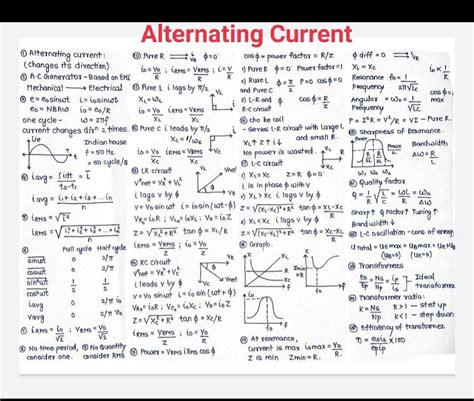 Alternating Current AC Graphs And Numbers