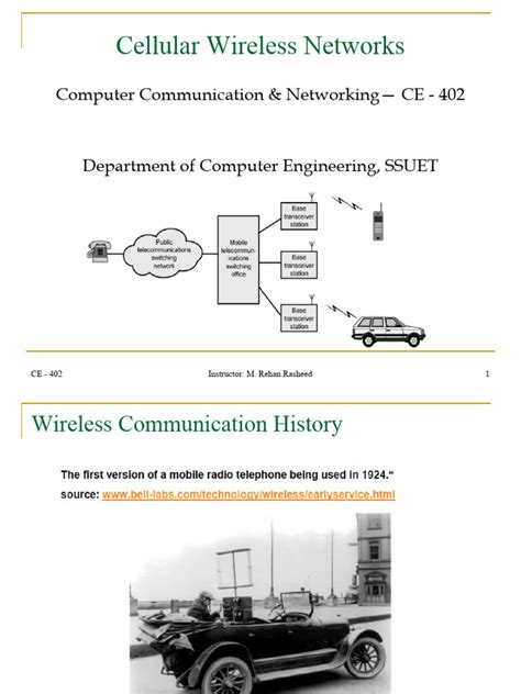 Cellular Wireless Networks Pdf Cellular Network Gsm