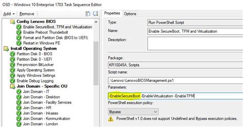 converting from bios to uefi with powershell during osd using sccm on