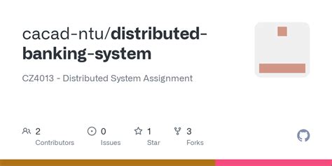 Github Cacad Ntudistributed Banking System Cz4013 Distributed