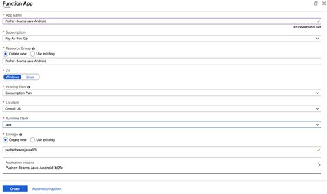 Azure Function Running Java For Android Notifications Pusher Tutorials