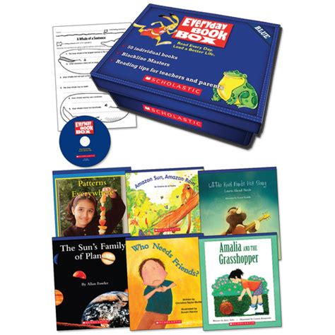 Scholastic Everyday Book Box Set Of 3 Red Yellow Blue