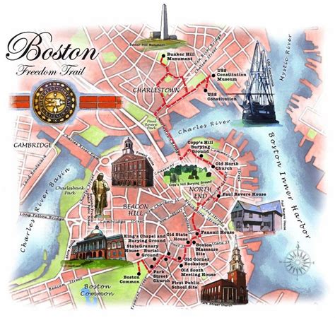 Printable Freedom Trail Map Free Printable Map