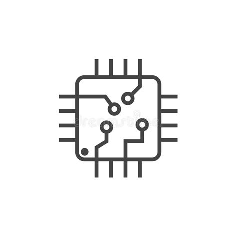 Integrated Circuit Ic Vector Art Stock Vector Illustration Of