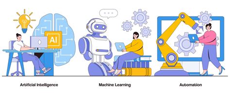 Artificial Intelligence Machine Learning Vector Image