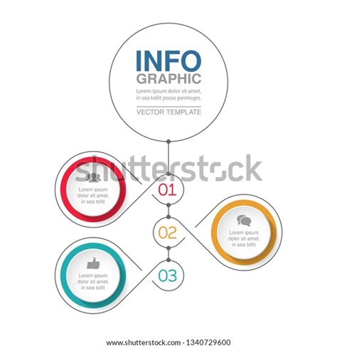 Vector Infographic Template Vertical Diagram Graph Stock Vector Royalty Free 1340729600