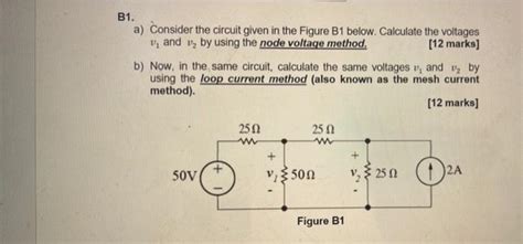 solved b1 a consider the circuit given in the figure b1