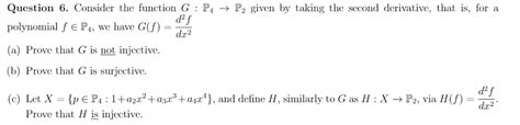 Solved Consider A Function Prove It Is Not Injective