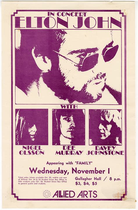 Lot Detail Elton John Original 1111972 Concert Poster