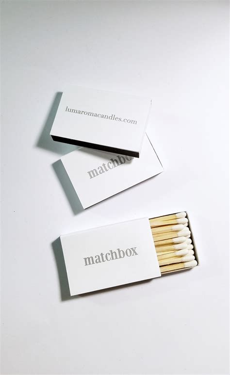 Small White Matches Matches Linen Match Box 22 Count Matches Match