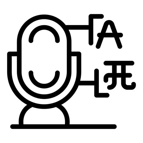 microphone converting audio message to international text with