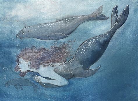 Selkie Art Print By Emily Meredith Artofit
