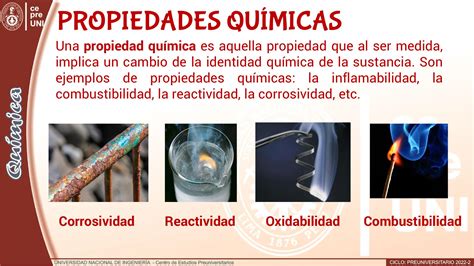 Ejemplos De Propiedades Químicas