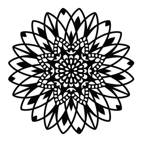 Sunflower Mandala Svg Flower Mandala Svg Sunflower Mandala Inspire