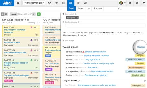 Just Launched — A Visual Interactive Feature Dependency Map Aha