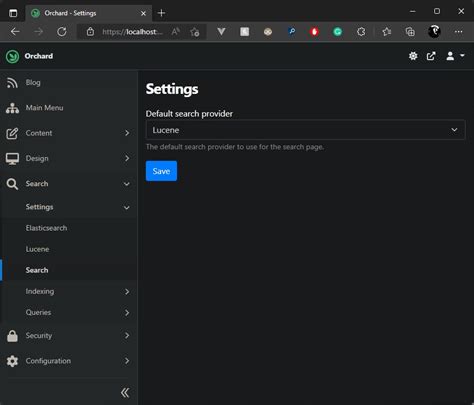 implement full text search orchard core documentation