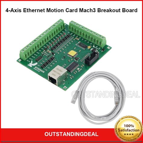 Industrial 4 Axis Ethernet Motion Card Mach3 Breakout Board Cnc