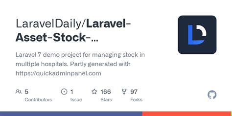 GitHub LaravelDaily Laravel Asset Stock Management Laravel 7 Demo