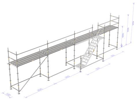 Scaffolding Nolimit Modular 12×4 M With Stairs Modular Scaffold No Limit™ Scaffold