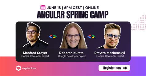 manfred steyer on linkedin angular love spring camp online june 18 6pm