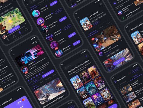 Streamo - Game Live Streaming App UI Kit on Behance :: Behance