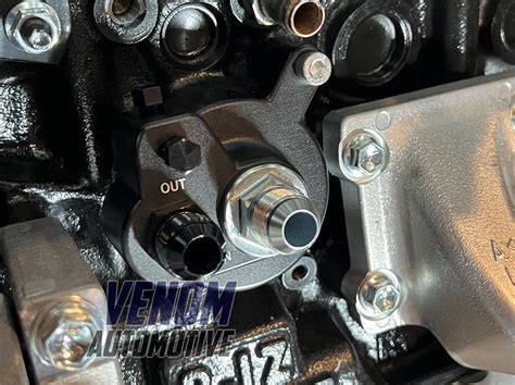 Venom Automotive Toyota 1jz 2jz Billet Oil Filter Adapter Plate