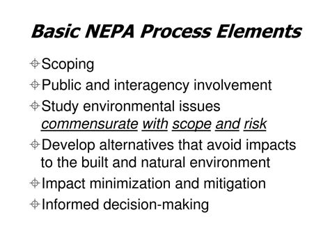 Ppt The Nepa Umbrella Scoping Environmental Issues Powerpoint Presentation Id 534155