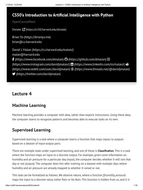 Lecture 4 Cs50s Introduction To Artificial Intelligence With Python1