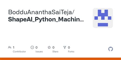 Github Bodduananthasaiteja Shapeai Python Machine Learning
