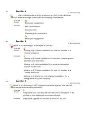 MGT 643 Midterm Answers Docx Question 1 4 Out Of 4 Points Refers To The Degree To Which