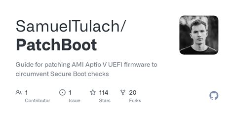 Github Samueltulachpatchboot Guide For Patching Ami Aptio V Uefi