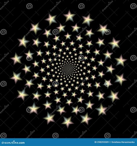 set fibonacci gradient blurred ratio spiral vector pattern
