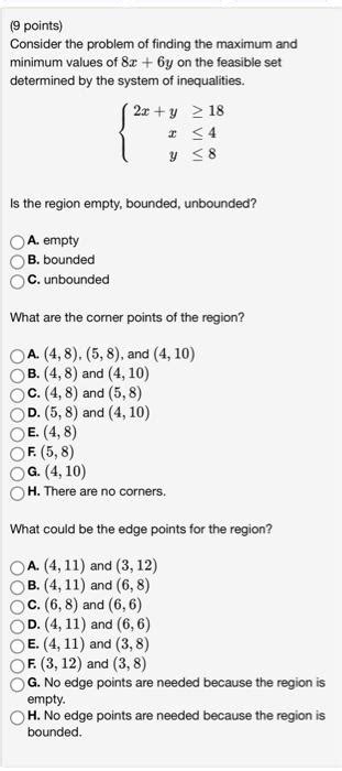 Solved 9 Points Consider The Problem Of Finding The Chegg Com