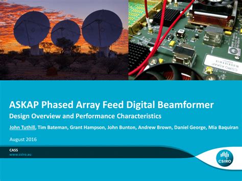 pdf the askap phased array feed digital beamformer design overview