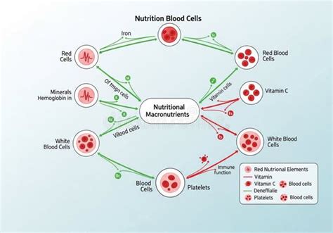 Illustrating The Relationship Between Nutritional Macronutrie Stock